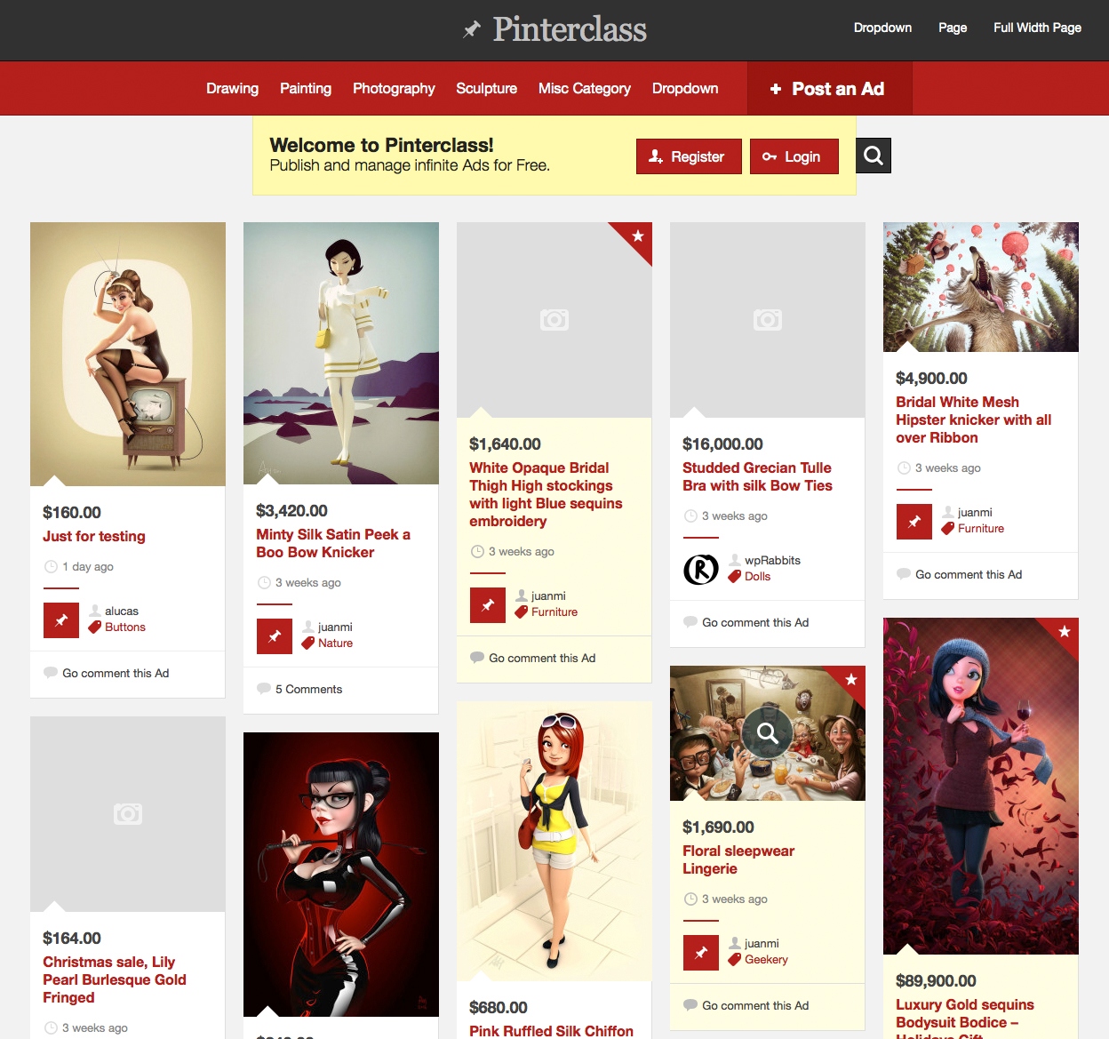 Ebay's new layout looking like Pinterclass :) - Classipress Themes & Plugins | Classipro